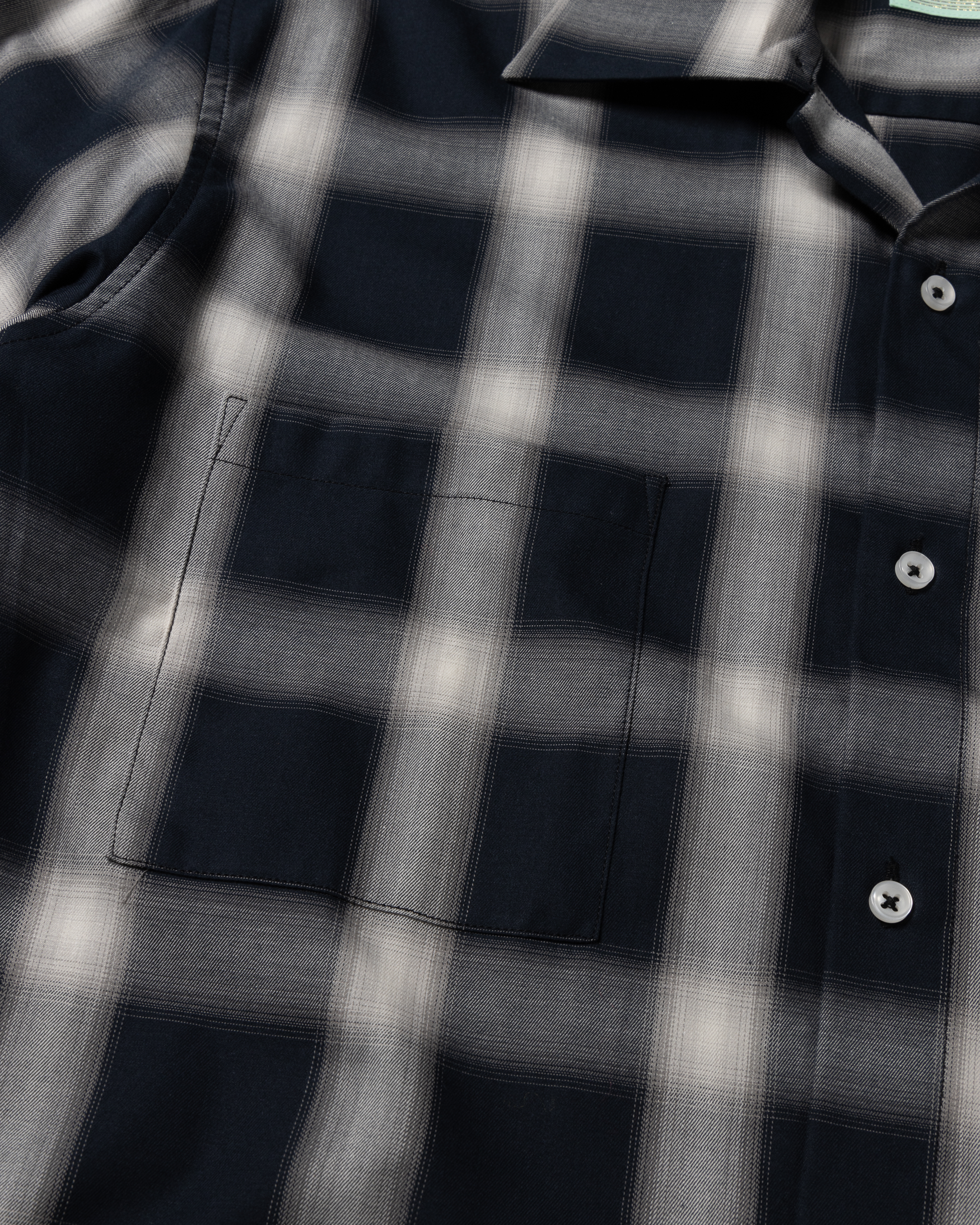 Check Bowling SS Shirt Navy – Aries