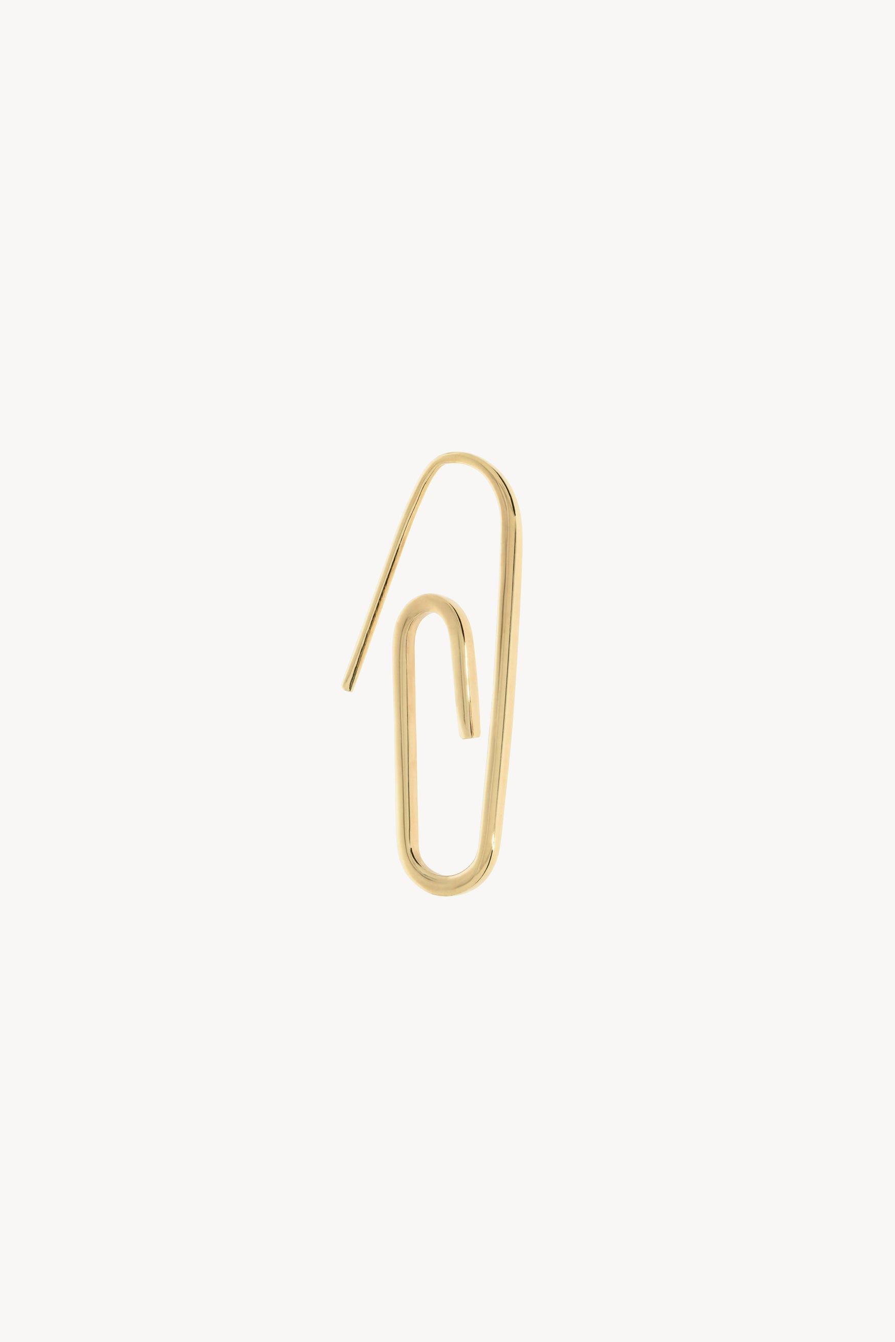 Paperclip Earring Gold – Aries